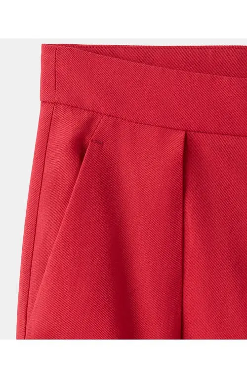 Mango Straight Leg Pants - Red