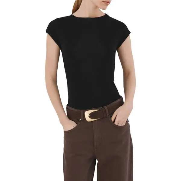 Mango Fine-gauge Knit Sweater With Cutout Back Detail