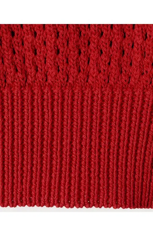Mango One-shoulder Open Stitch Sweater