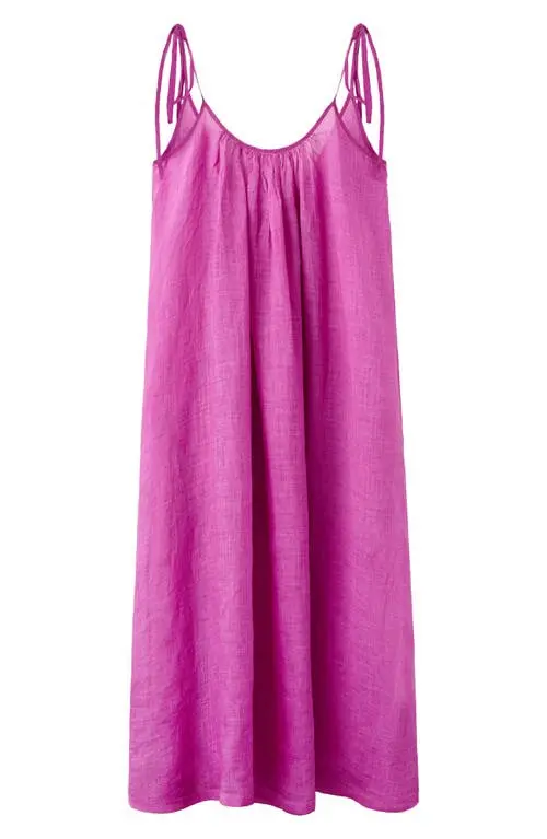 Mango Ramie Nightgown - Fuchsia