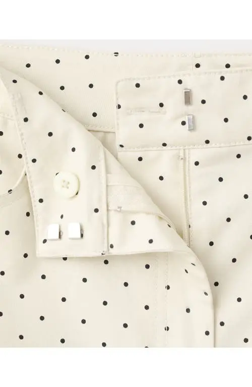 Mango Polka Dot Cotton Shorts