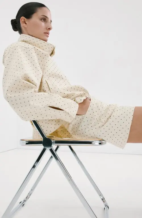 Mango Polka Dot Cotton Shorts