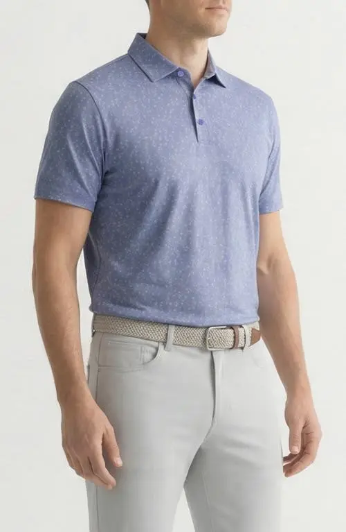 Ben Sherman Desert Island Print Stretch Jersey Golf Polo