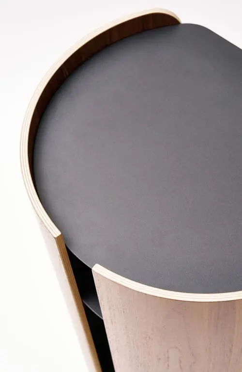 APTO Contour Wood & Steel Side Table