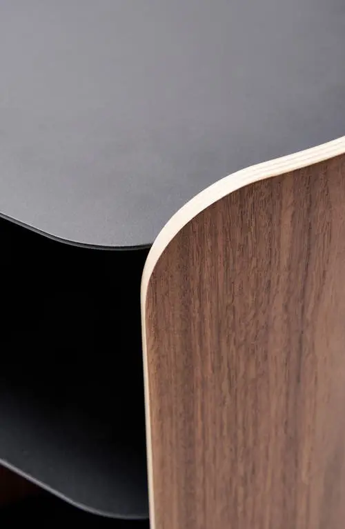 APTO Contour Wood & Steel Side Table