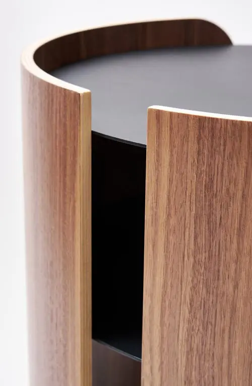 APTO Contour Wood & Steel Side Table