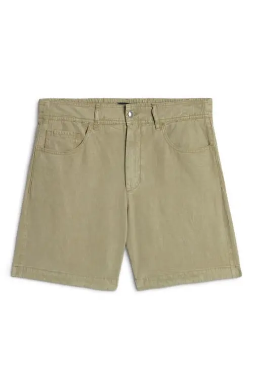 7 For All Mankind Hybrid Twill Jogger Shorts - Army
