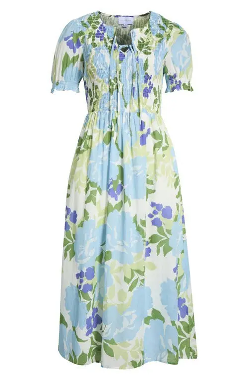SUGARLIPS Tamry Smocked Midi Dress
