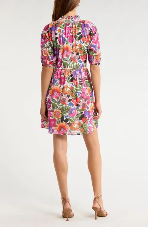 SUGARLIPS Rendal Floral Babydoll Mini Dress - Floral-multi