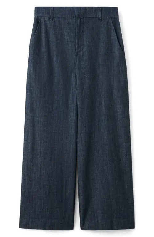 Mango Mid Rise Wide Leg Trouser Jeans