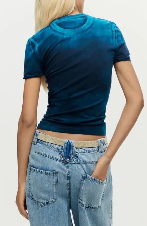 Desigual Graphic Logo Crewneck T-shirt - Blue