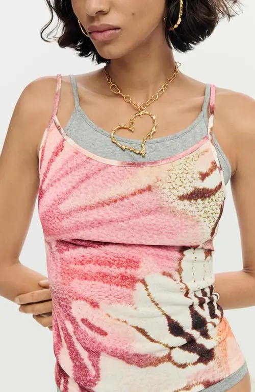 Desigual Layered Floral Print Camisole