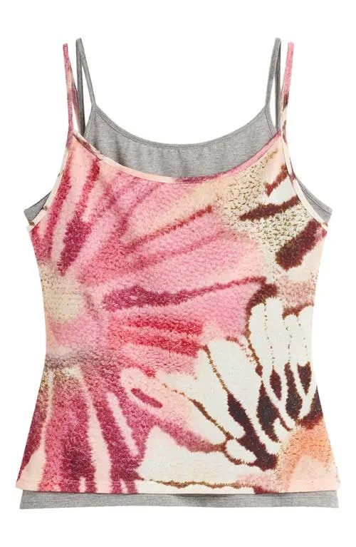 Desigual Layered Floral Print Camisole