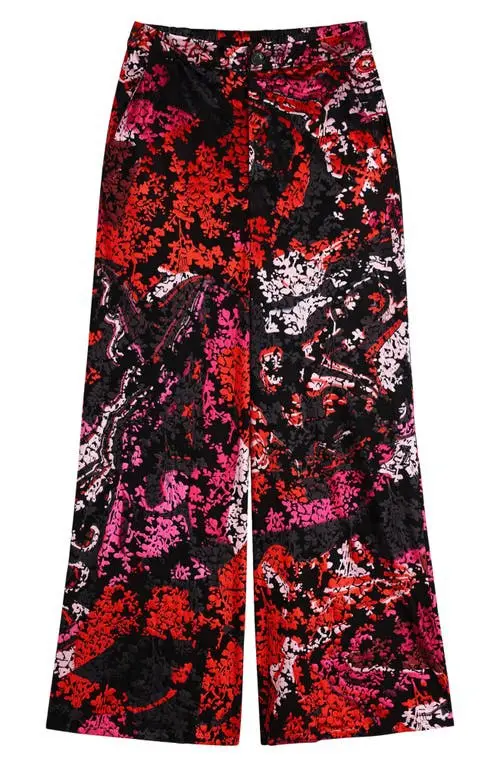 Desigual Floral Print Wide Leg Pants