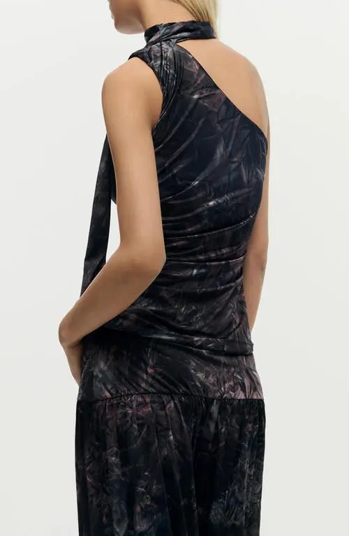 Desigual Sleeveless Top With Attached Scarf