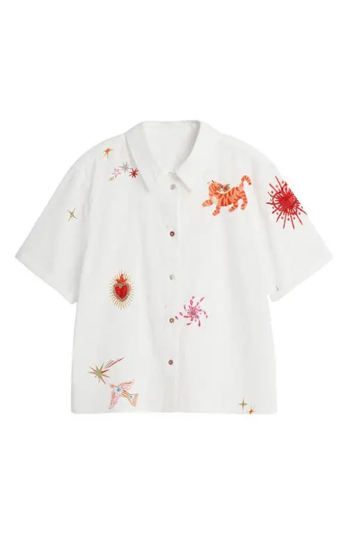 Desigual Embroidered Woven Shirt