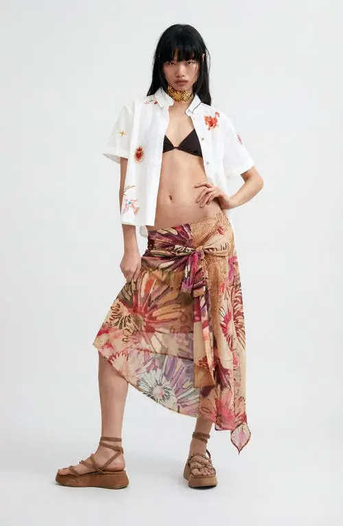 Desigual Embroidered Woven Shirt