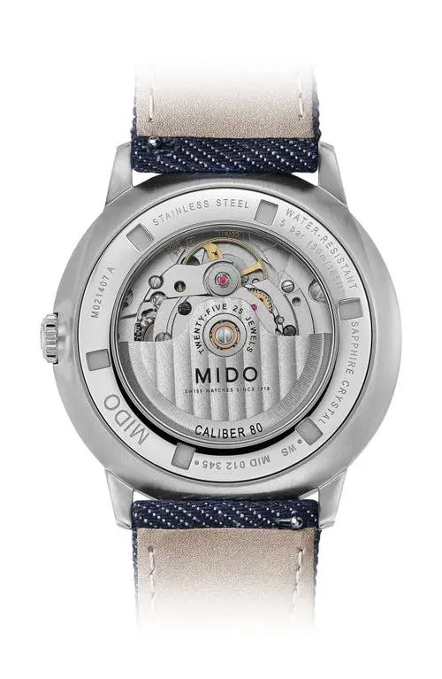 MIDO Commander Gradient Automatic Stainless Steel Bracelet Watch - Blue