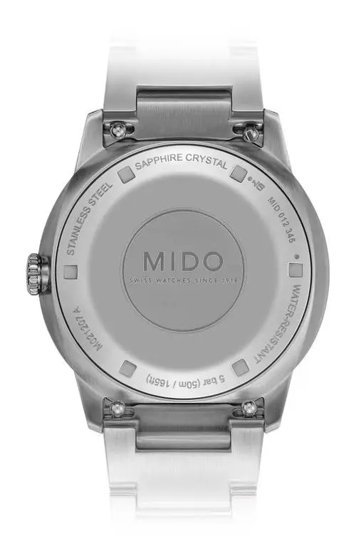 MIDO Commander Lady Automatic Stainless Steel Watch - Silver