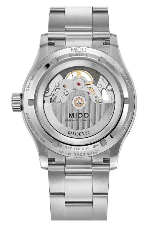 MIDO Multifort Vertigo Automatic Stainless Steel Bracelet Watch - Silver