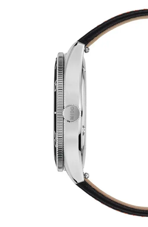 MIDO Ocean Star 39 Automatic Watch With Webbing Strap - Black