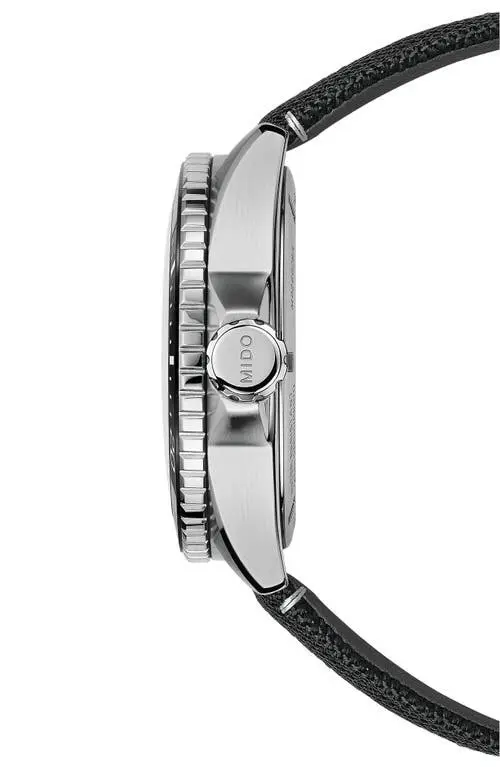 MIDO Ocean Star Gmt Automatic Watch With Webbing Strap - Black