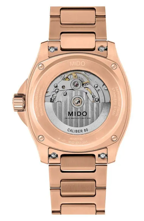 MIDO Multifort Tv Big Date Automatic Bracelet Watch - Blue