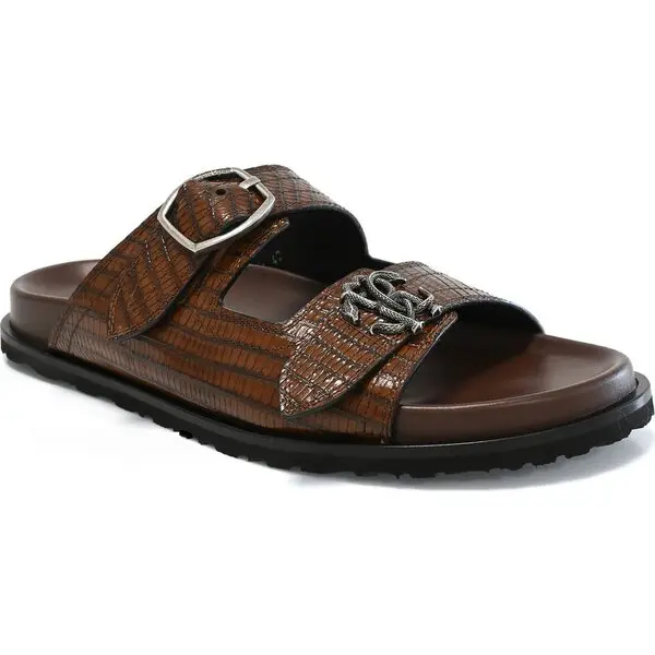 Roberto Cavalli Double Strap Slide Sandals
