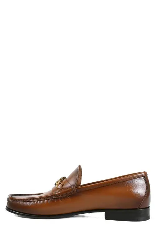 Roberto Cavalli Burnished Leather Bit Loafers