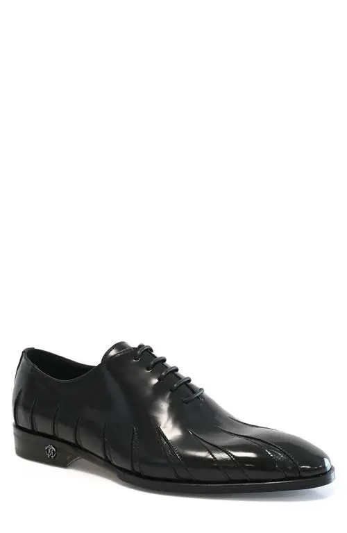 Roberto Cavalli Pleated Leather Oxford Shoes