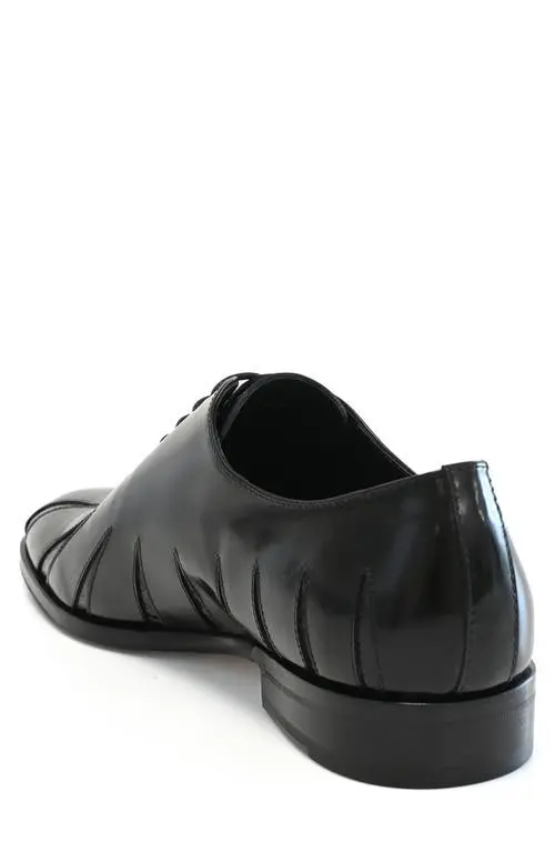 Roberto Cavalli Pleated Leather Oxford Shoes