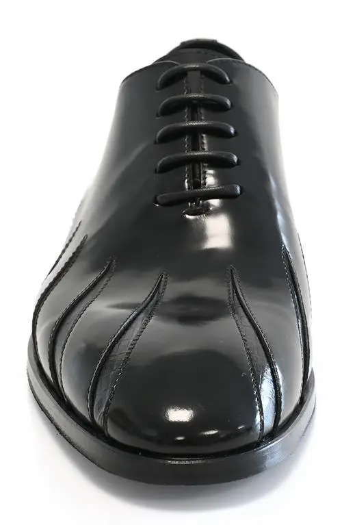 Roberto Cavalli Pleated Leather Oxford Shoes
