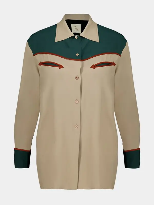 PAULA Narcisa Embroidered Cowboy Shirt