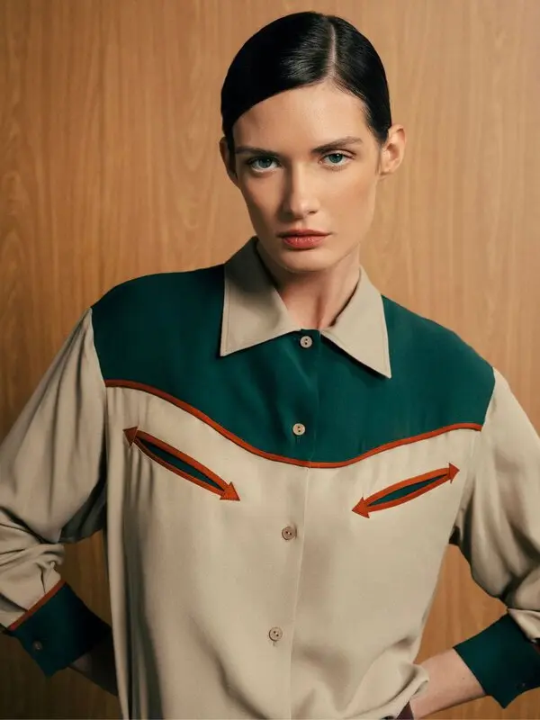 PAULA Narcisa Embroidered Cowboy Shirt