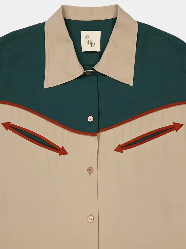 PAULA Narcisa Embroidered Cowboy Shirt