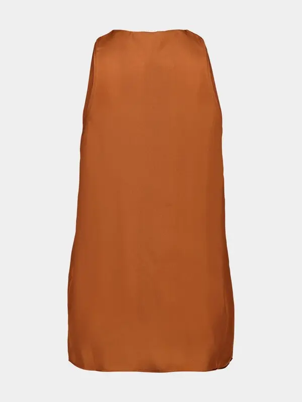 PAULA Nama Serena Cinnamon Stick Silk Tank Top - Orange