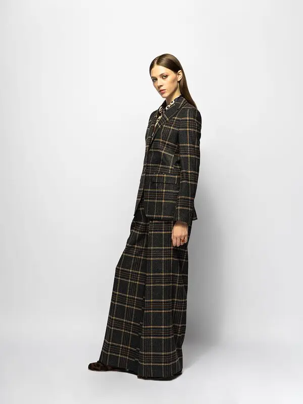 PAULA Check Houndstooth Blazer