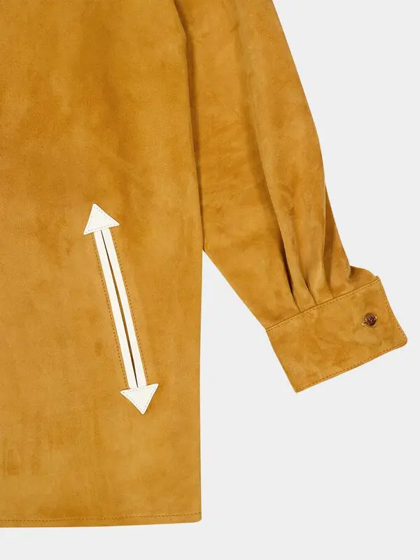 PAULA Narcisa Golden Suede Embroidered Cowboy Shirt