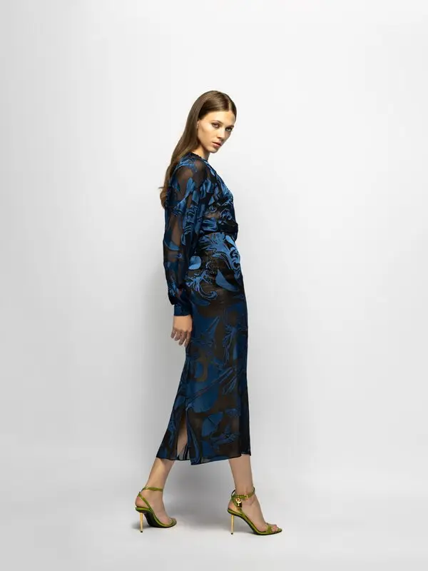 PAULA Liatris Devoré Blouse