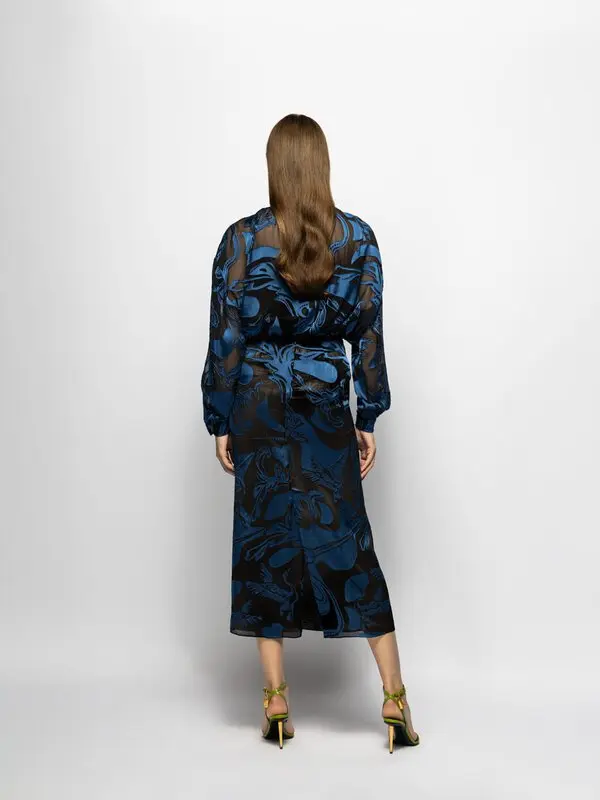 PAULA Liatris Devoré Blouse