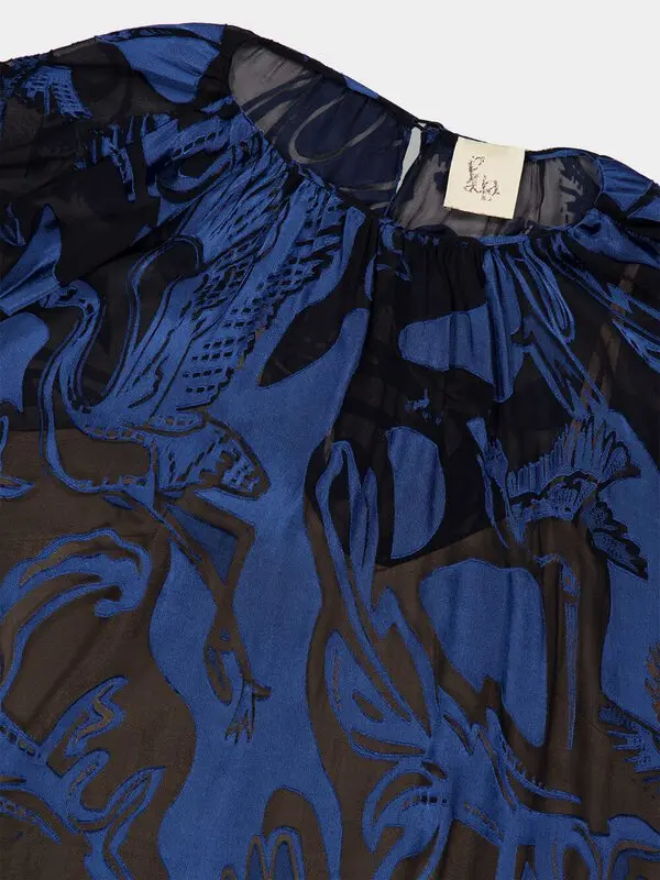 PAULA Liatris Devoré Blouse