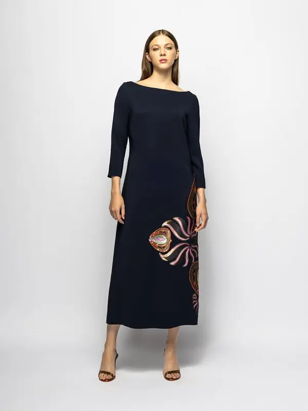 PAULA Name Bellona Sequin Embroidered Long Dress