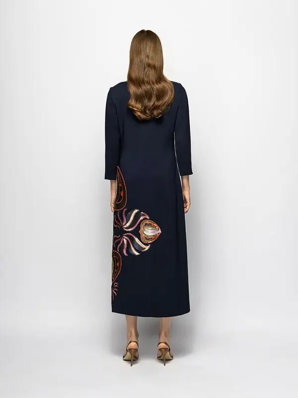 PAULA Name Bellona Sequin Embroidered Long Dress