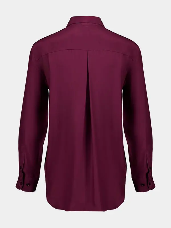 PAULA Name' Amethyst Winetasting Silk Shirt
