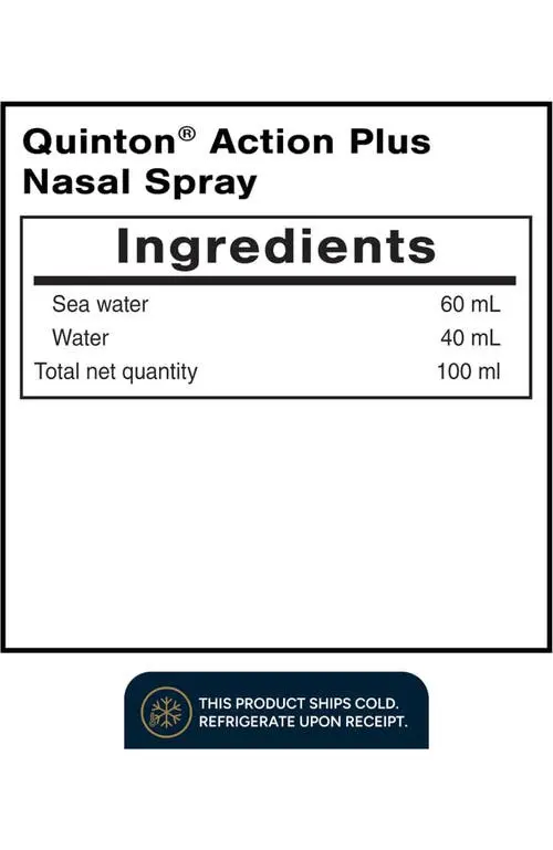 QUICKSILVER SCIENTIFIC Action Plus Hypertonic Saline Seawater Nasal Spray