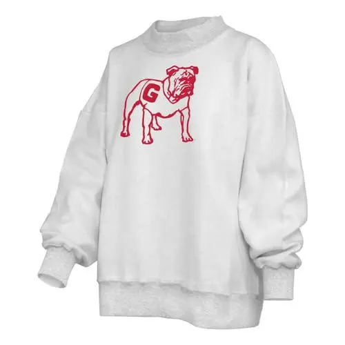 PRESSBOX Georgia Bulldogs Reversible Sweatshirt