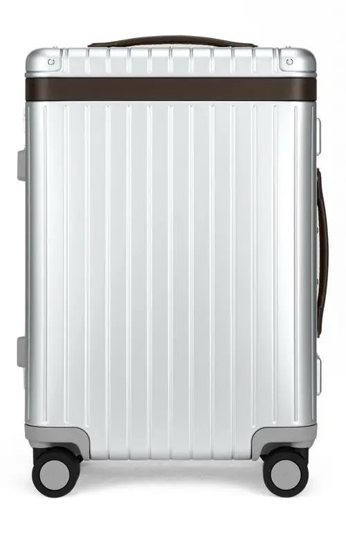 CARL FRIEDRIK The Aluminium Carry-on - Silver/chocolate