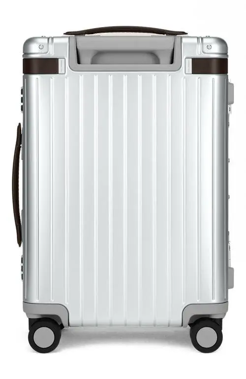 CARL FRIEDRIK Aluminium Carry-on Luggage - Silver/chocolate