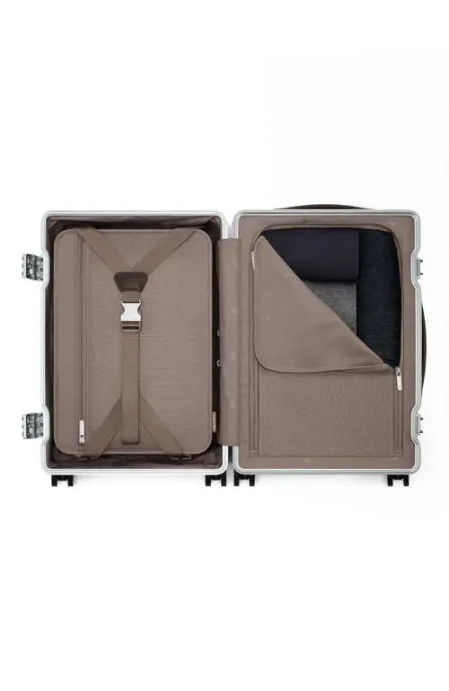 CARL FRIEDRIK Aluminium Carry-on Luggage - Silver/chocolate