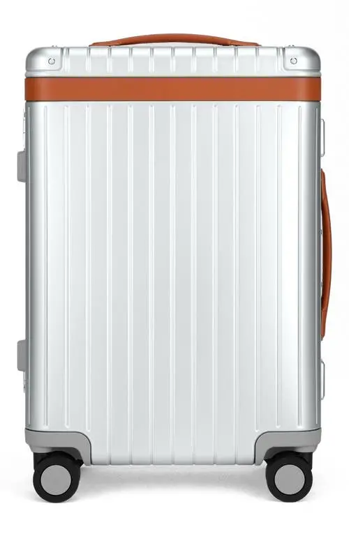 CARL FRIEDRIK The Aluminium Carry-on - Silver/cognac